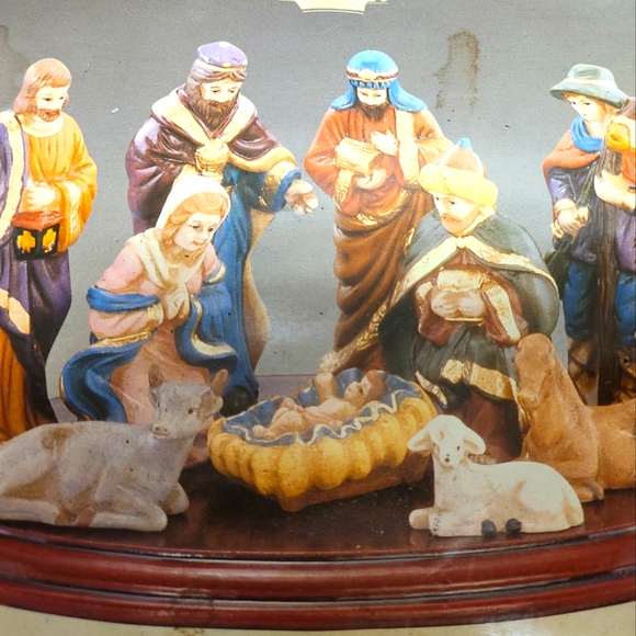 Vintage | Holiday | Vintage World Bazaars 1 Piece Ceramic Nativity Set ...